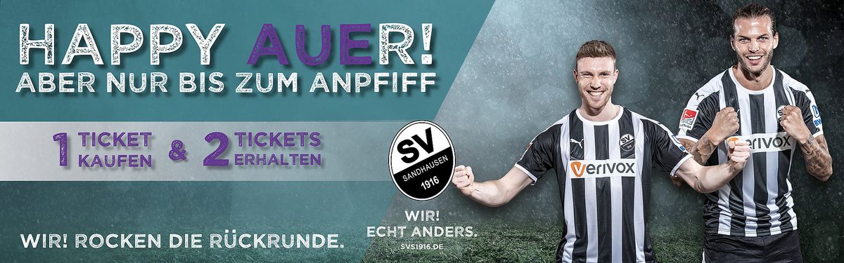 HAPPY AUER! – ABER NUR BIS ZUM ANPFIFF