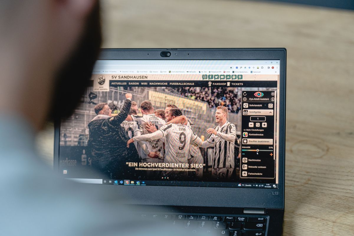 Barrierefreier Webauftritt: SVS nutzt Eye-Able®